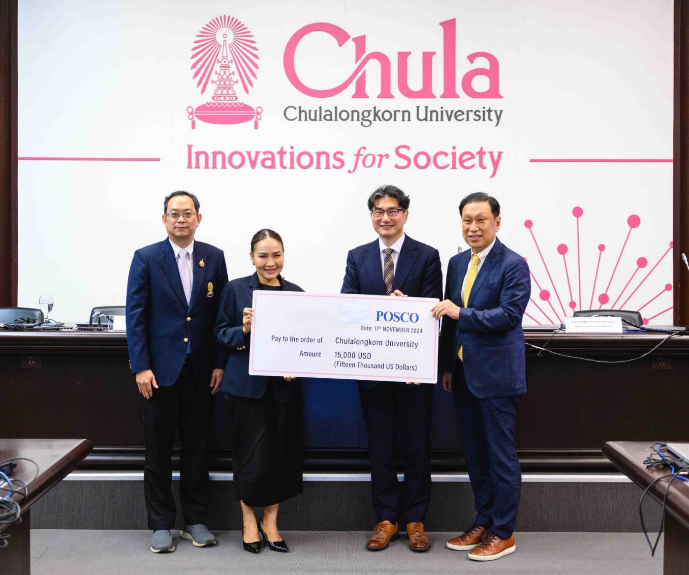 POSCO Asia Fellowship Scholarship Ceremony 2024 for Chula Students ...